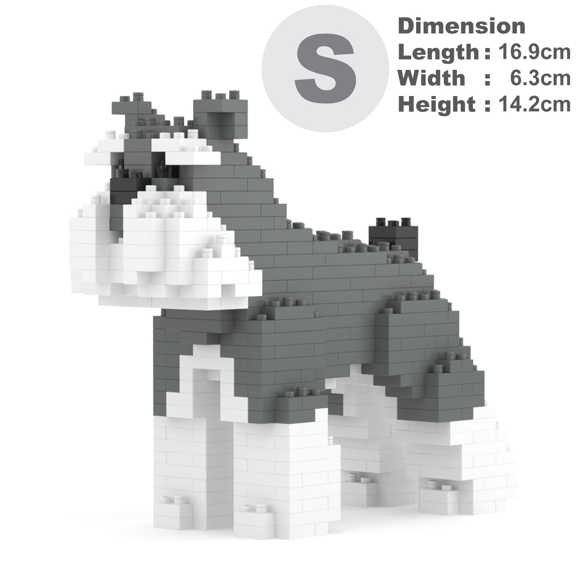 Schnauzer Mini 01S | JEKCA Building Block | Singapore – Hyggerium