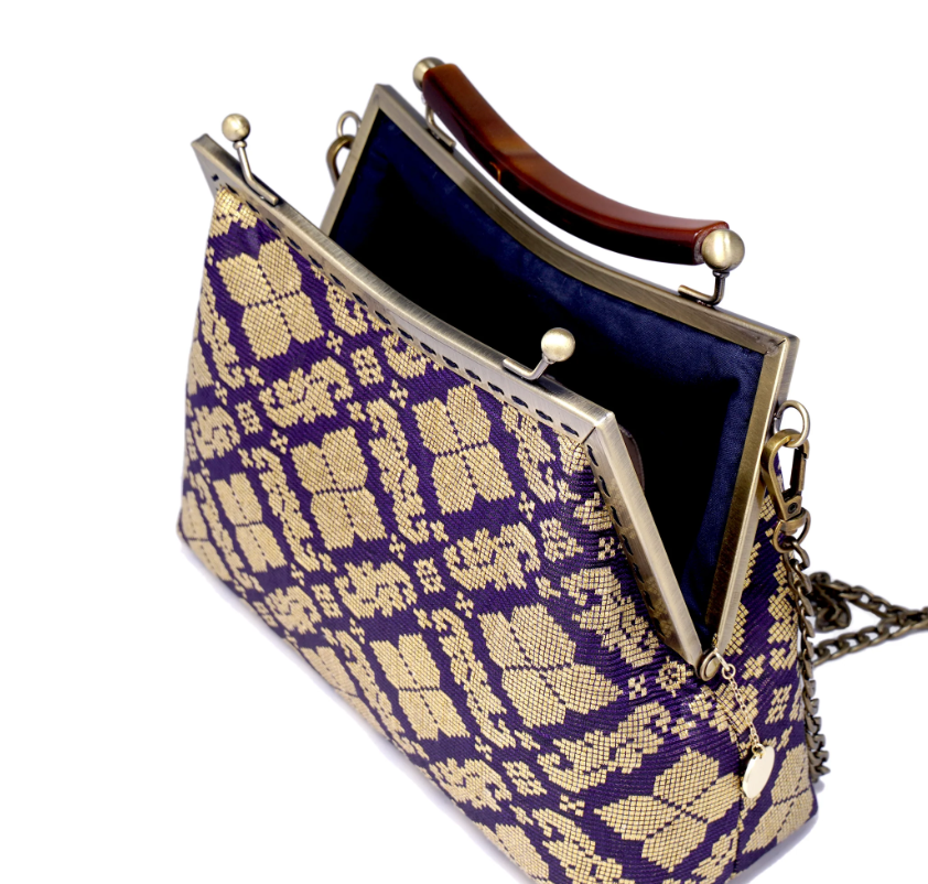 Amber Resin Top Handle Bag - Royal Songket (PG) | Singapore – Hyggerium