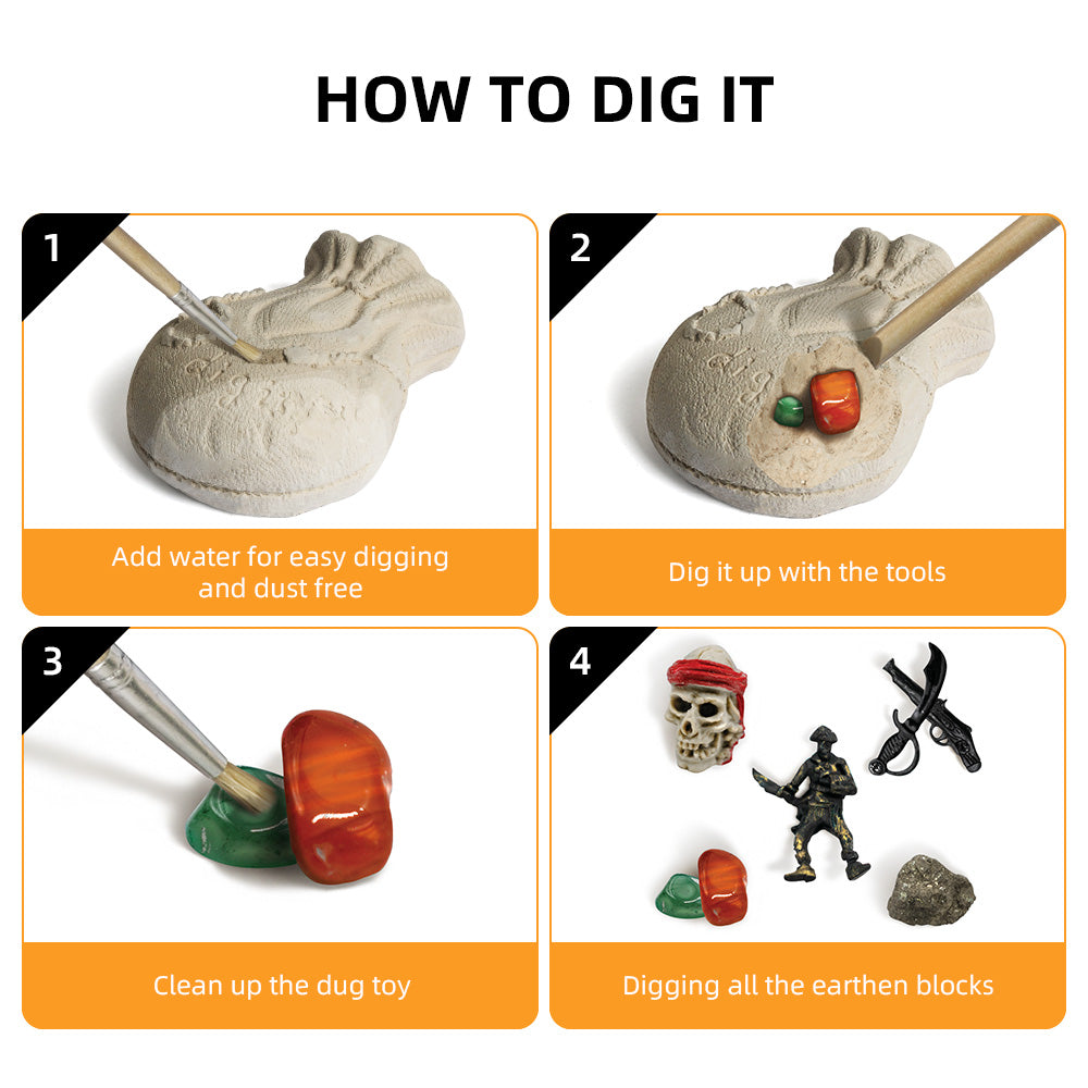 Pirate Treasure Dig: 5 in 1 Relics to Discover – Hyggerium