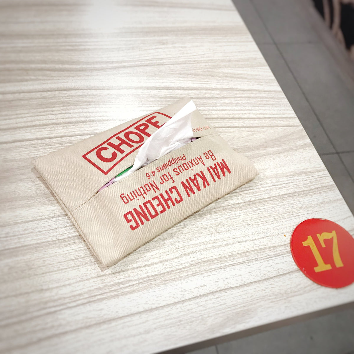 CHOPE! Mai Kan Cheong Fabric Tissue Pouch Holder – Hyggerium